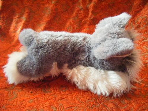 Hooli Mooli Cute n Soft grey & white Dog Soft Toy 11" approx VGC (B104 ...