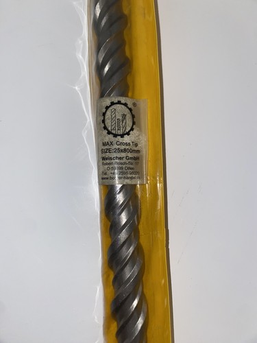 25mm x 800mm SDS Max Betonbohrer Steinbohrer Hammerbohrer Bohrer Quadro ...