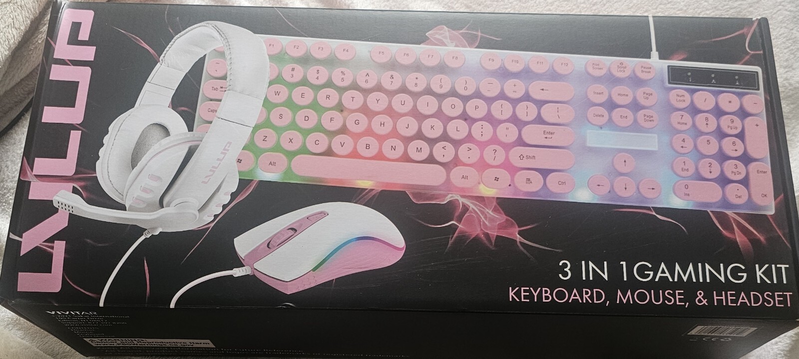 Vivitar LVLUP 3-In-1 Starter Game Kit Keyboard, Mouse, & Headset (LU745 ...