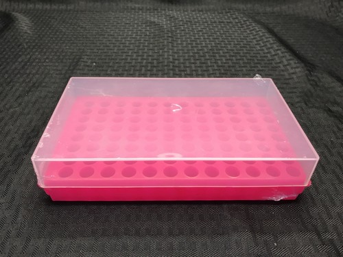 POLYLAB 96-Place PCR Tube Twin Rack 8 x 12 Array 8mm & 11.2mm ID Pink ...
