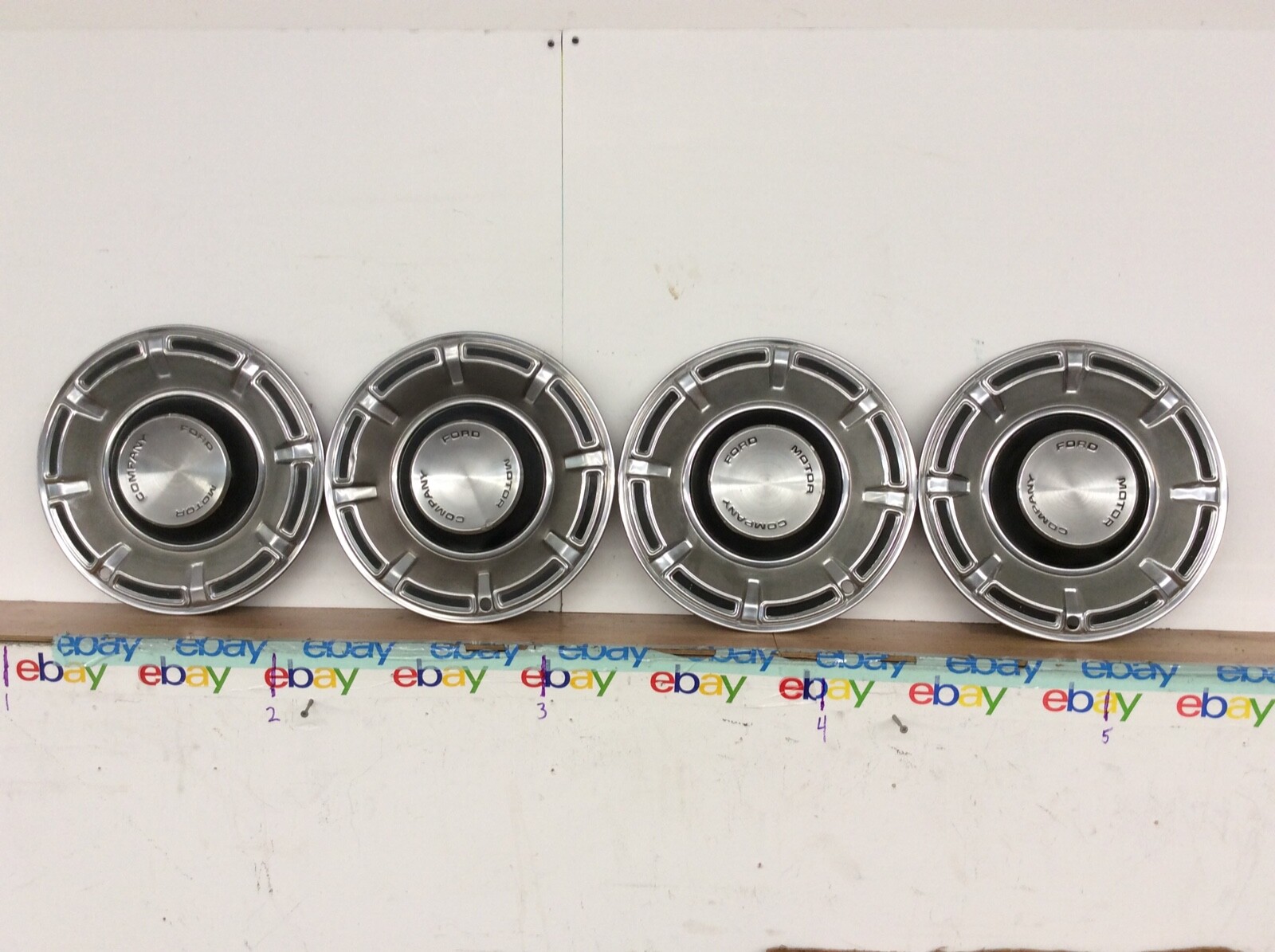 1966-1970 Ford Mustang Galaxie Fairlane Maverick 14” Hubcap SET 66 67 ...