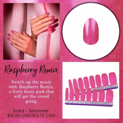 Raspberry Remix Color Street Nail Polish Strips Buy 3 Get 1 Free ...