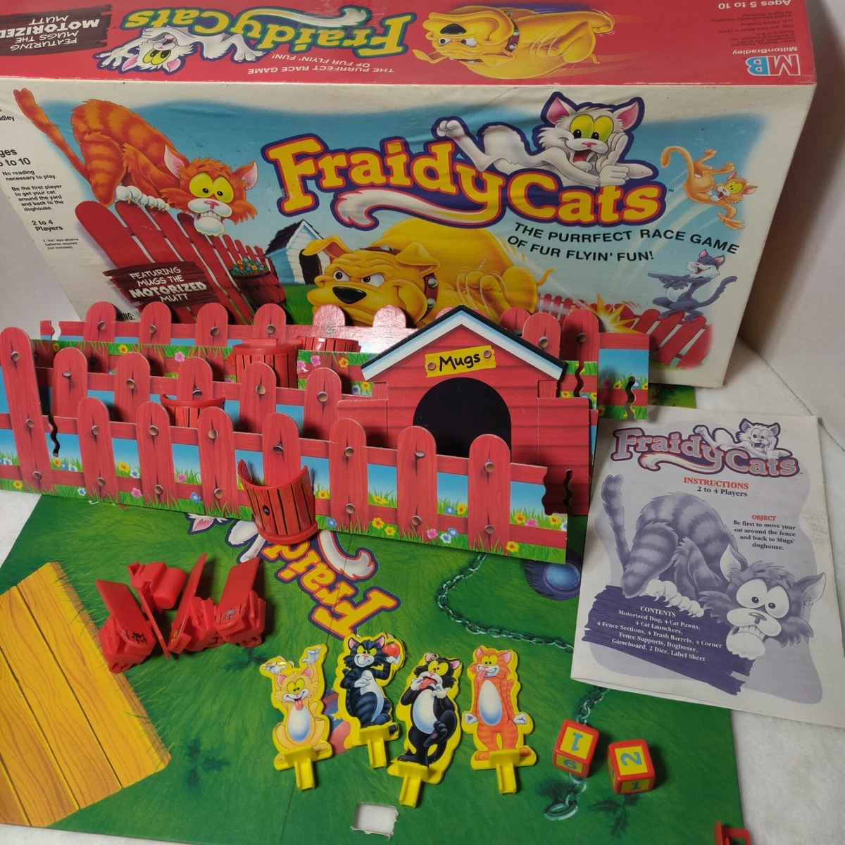 Fraidy Cats 1994 Milton Bradley Board Game Complete VTG radiokara.tg