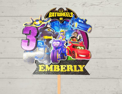 happy birthday cake topper personalized, cake topper batwheels ...