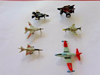 Vintage Mini Micro Machines Military Mixed Jets & Planes Lot of 6 Pc ...