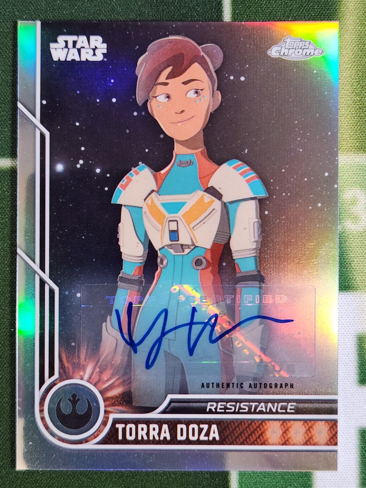 2023 Topps Chrome Star Wars Refractor Auto MYRNA VELASCO as TORRA DOZA ...