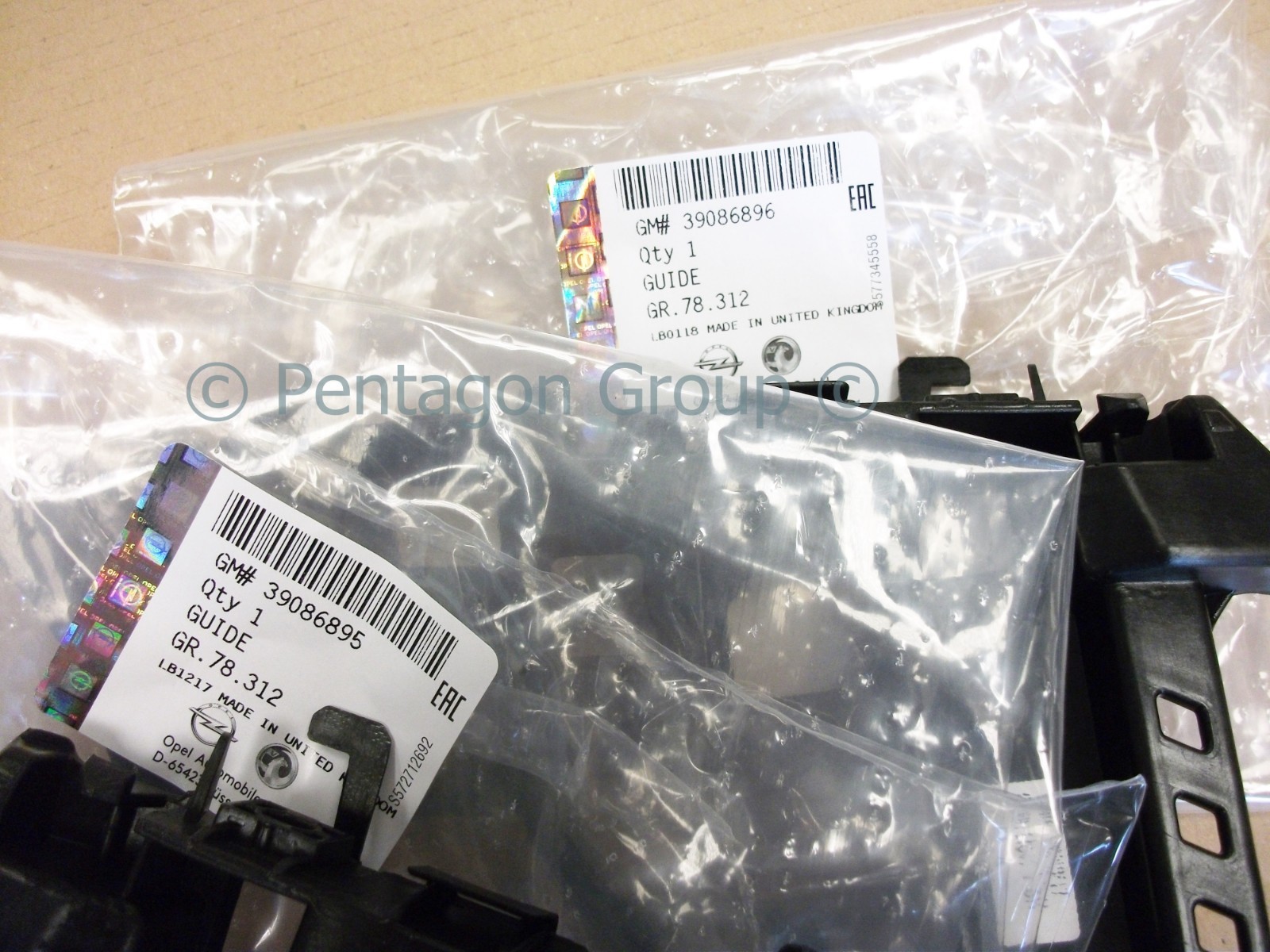 Genuine Vauxhall Astra K 2016- x2 Front Bumper Retaining Brackets ...