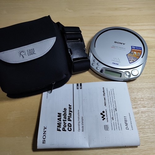 Sony Walkman D-NF611 Atrac3Plus MP3 Portable CD ~ AM/FM Tuner 💿Amazing ...