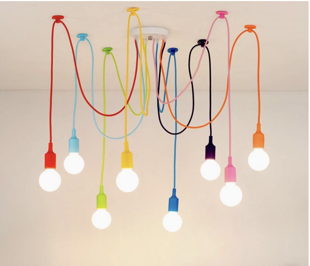 10 Light Ceiling Spider Lamp Light Modern Chandelier Adjustable Pendant ...