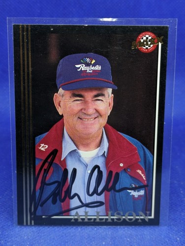 Bobby Allison PERSONAL AUTOGRAPH signed on card: 1992 Maxx Race Cards ...