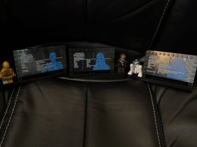 Lego Display Plaques: Chewbacca 75371, R2D2 75379, C3P0 75398 Mint! | eBay
