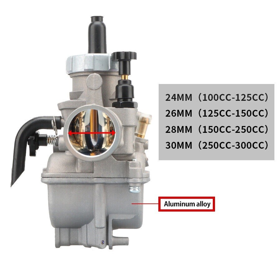 NIBBI Performance Carburetor N22 PE 24mm Flange 4T Apollo RFZ Z40 MAX ...