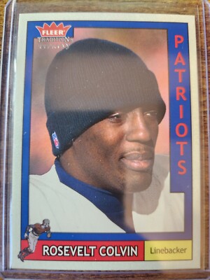 2003 Fleer Tradition Rosevelt Colvin Tiffany 48/200 SP #26 New England ...