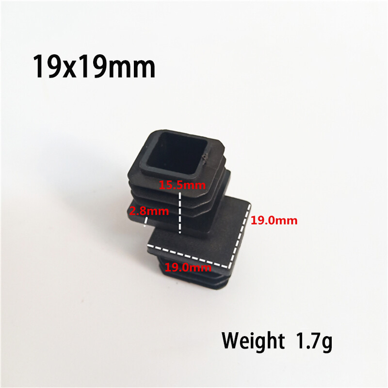 Square Plastic End Caps Tube Inserts Bungs Blanking Plugs AntiScratch ...