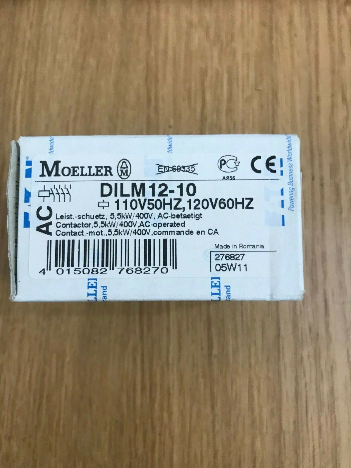 EATON CORPORATION DILM12-10-110V/50HZ/120V-60HZ ...