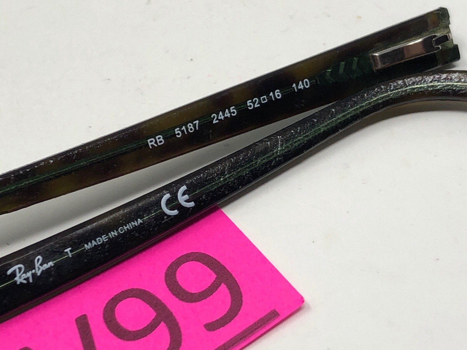 Authentic Temple ARM LEG replacement PARTS Ray Ban RB5187 2445 140mm ...