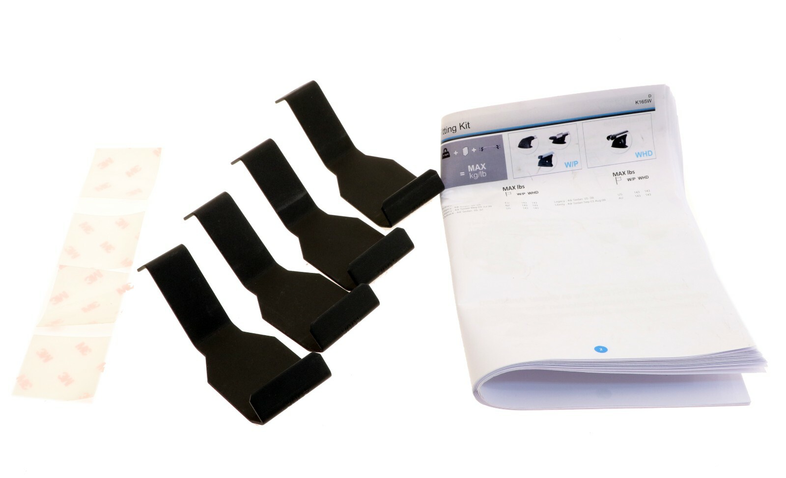 Yakima Whispbar Smartfoot Fit Kit K165 #51165 Clips K165w Rack Fit Kit ...