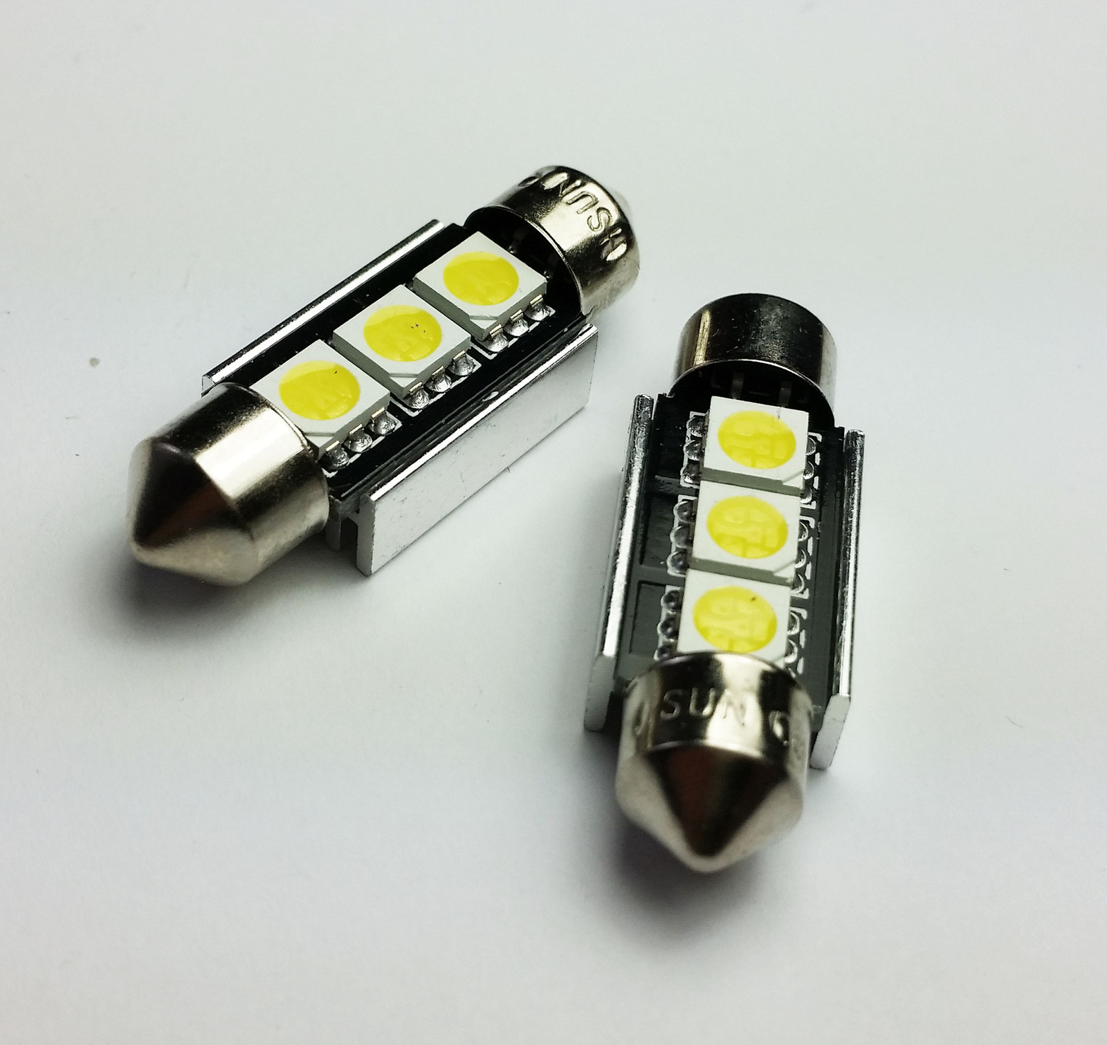 C5W 36MM 3 SMD LED CAN BUS OBC ERROR FREE Number Plate bulbs C | eBay UK