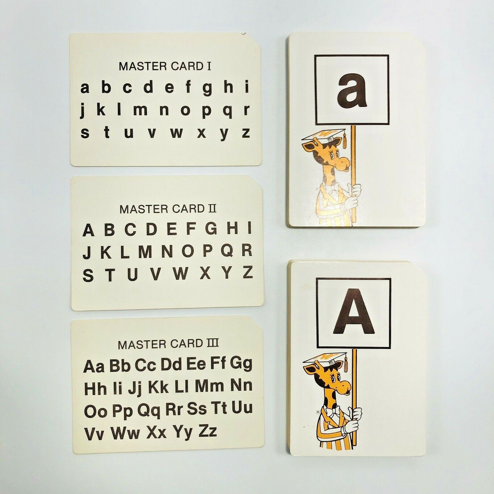 Vintage Toys R Us ABC Flash Cards Picture Alphabet Education Geoffrey ...