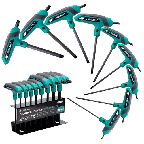 T-Handle Torx Wrench Set, T10-T50 Torx Star Wrench, -Tip Design, DIY ...