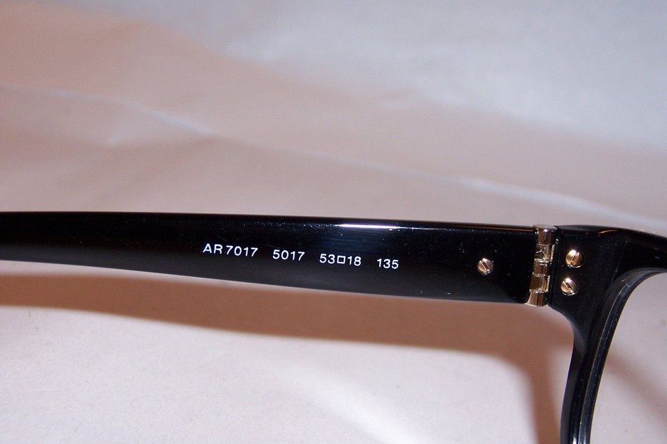 NEW Giorgio Armani EYEGLASSES AR 7017 5017 BLACK 53mm RX AUTHENTIC | eBay
