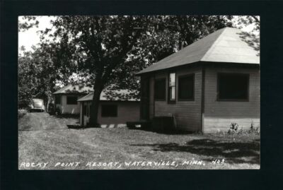 Waterville Minnesota MN c1939 RPPC 4 Rocky Point Resort Cabins on the ...