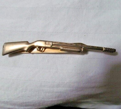 Vintage Anson Rifle Gun Gold Tone Tie Tack Lapel Pin | eBay