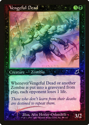 Mort vengeur / Vengeful Dead FOIL FRENCH LP Scourge magic mtg | eBay