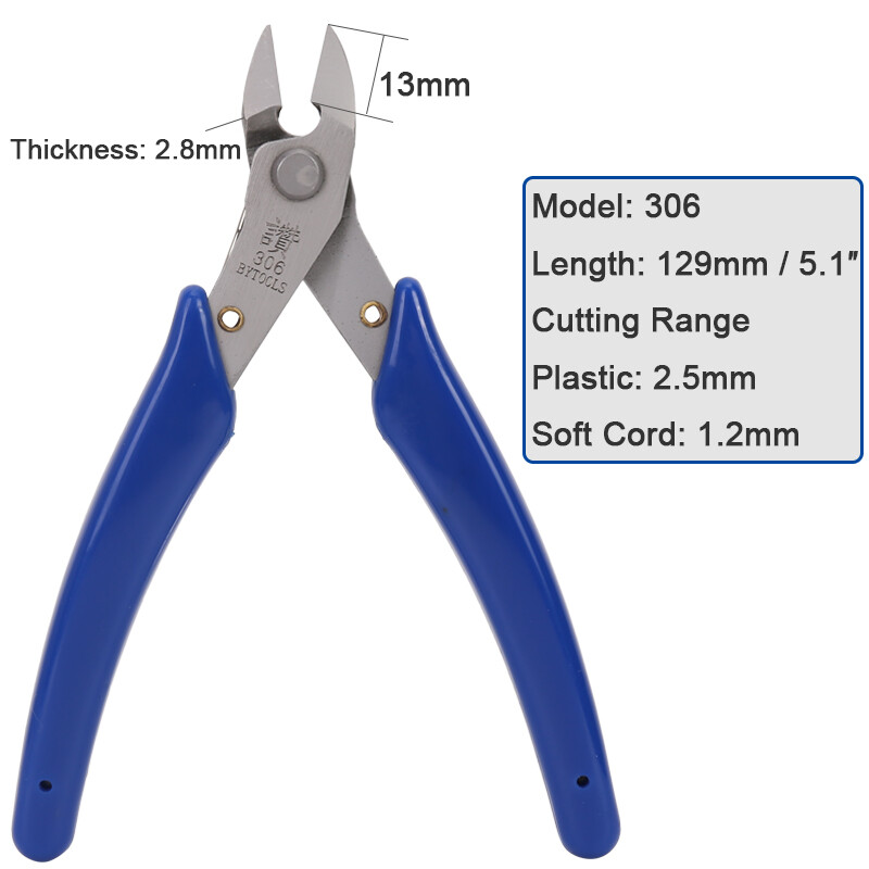 Flush Cutter Micro Wire Cutters Stainless Steel Side Cutting Pliers ...