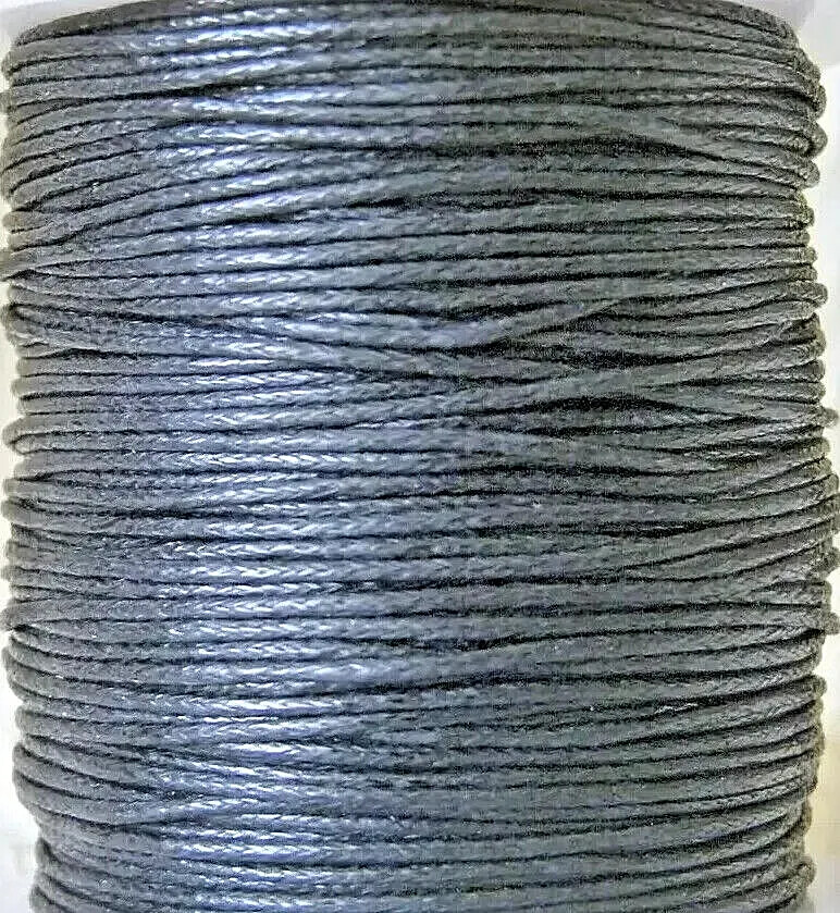 2mm Waxed Cotton Cord Jewelry Beading Macrame Knotting String Cording ...