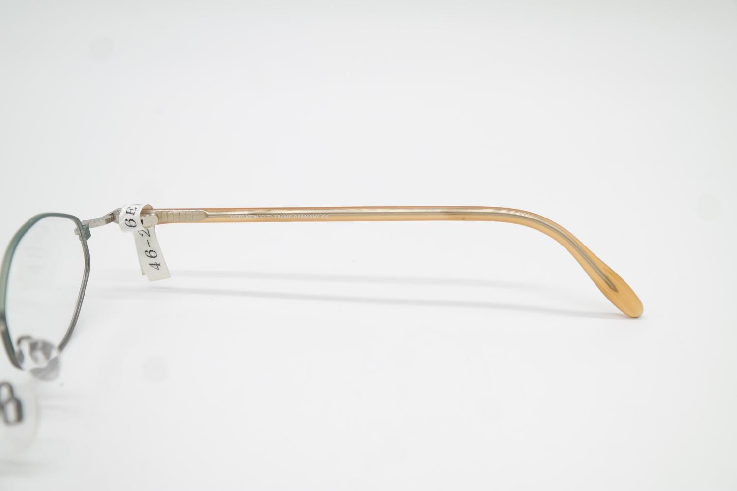 Vintage Glasses OTTO KERN 9494 Green Silver Braun Angular Frames ...