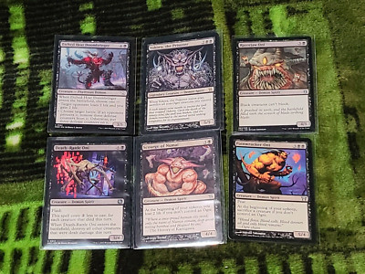 MTG Demons x6 Painwracker Oni,Death Rattle Oni,Razorjaw Oni,Yukora the ...