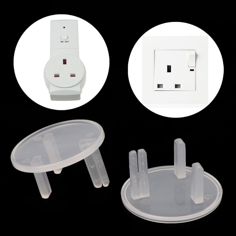 10 Pcs UK Power Socket Cover Plugs Baby Electric Sockets Outlet Plug ...