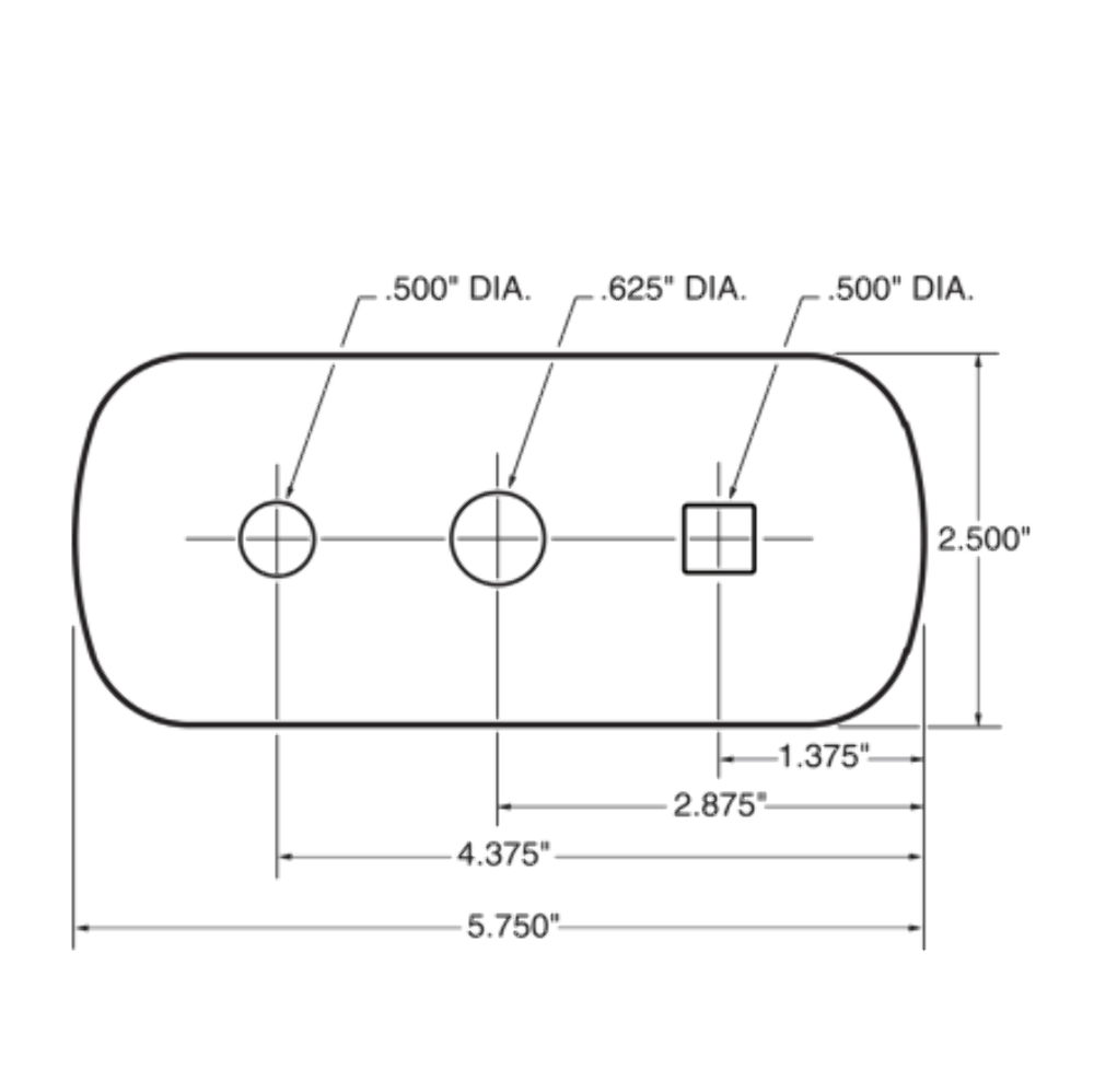 x2 Weld On Steel Leaf Spring Perch Pads 3" Axle Housing For Ford Chevy ...
