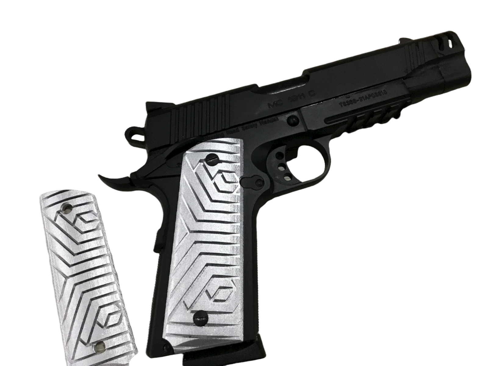 SSWI Full Size 1911 .45acp and Clones Geometric Grips - Any Color ...