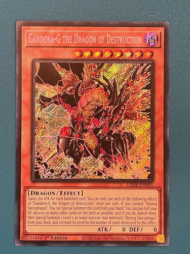 Yugioh Gandora-G the Dragon of Destruction LEDE-EN001 Secret Rare NM | eBay