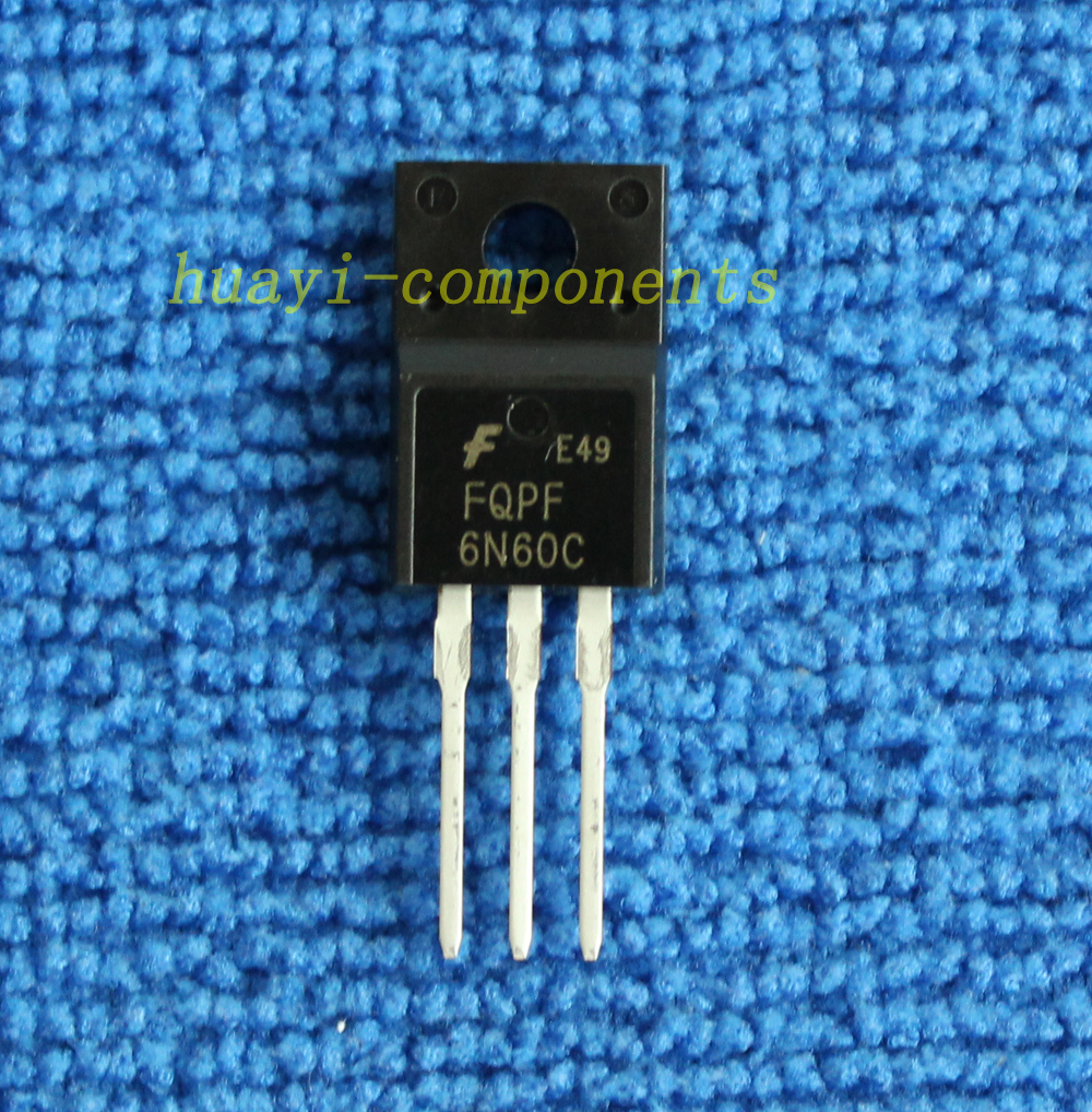 10pcs FQPF6N60C 6N60 transistor TO-220F | eBay