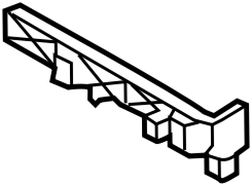 85223-3KA0A Nissan Bracket rear bumper sid 852233KA0A, New Genuine OEM ...