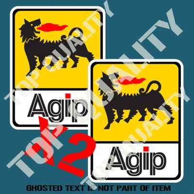 AGIP FUEL RACING OIL Decal Sticker Retro Petroleana Rat Hot Rod Decals ...