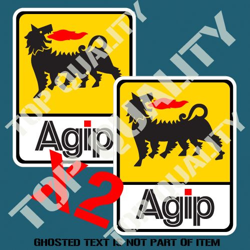 AGIP FUEL RACING OIL Decal Sticker Vintage Petroliana Hot Rod Decals ...