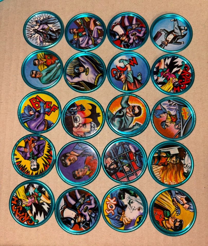 1966 Batman Metal Bat Coins Complete Set 1-20 | eBay