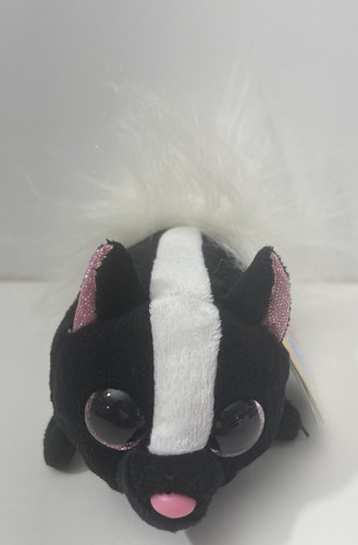 Fuzzee Tails Stinker 5” Plush Skunk White Tail Stuffed Animal - New w ...