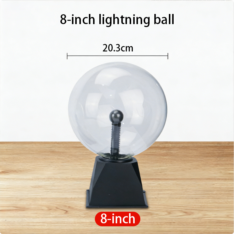 8 Inch Large Plasma Globe Touch Sound Sensitive Ball Lamp Birthday Gift ...