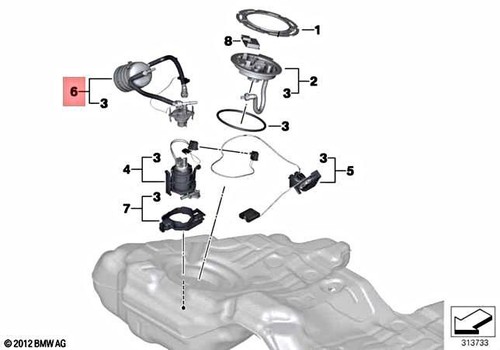 Genuine BMW F01 F02 Repair Kit Fuel Pressure Regulator + Filter OEM ...