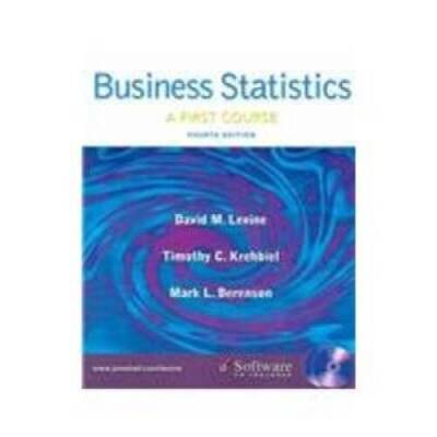 Business Statistics: First Course - Paperback By David M Levine - GOOD ...
