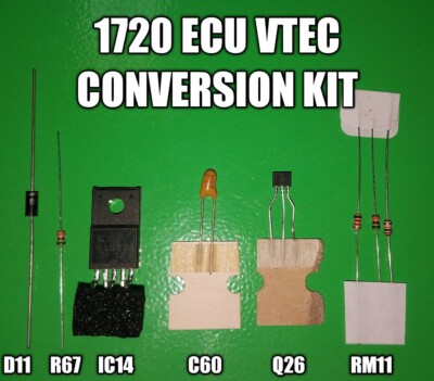 HONDA ACURA OBD1 ECU VTEC CONVERSION KIT for 1720 Board - OBD1 PR4 P05 ...