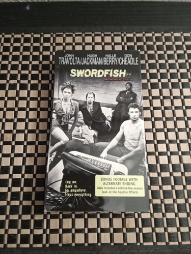 Swordfish (VHS, 2001) JOHN TRAVOLTA,HUGH JACKMAN,HALLE BERRY RATED R. B1 85392132232| eBay