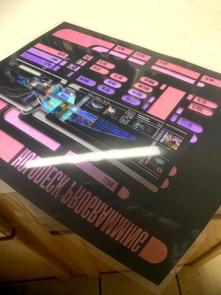 StAr TrEk Voyager prop HOLODECK computer lcars transparent print I WANT ...