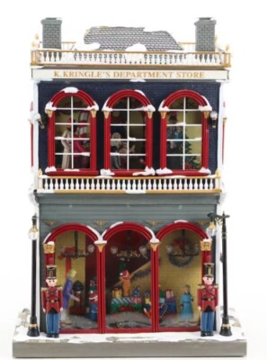 Mr. Christmas Gold Label Animated Hyde Park "K. Kringle's Department ...