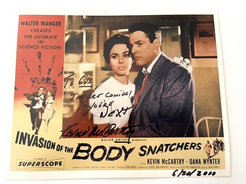 Kevin McCarthy Invasion Body Snatchers Autograph Signed 8x10 Poster ...